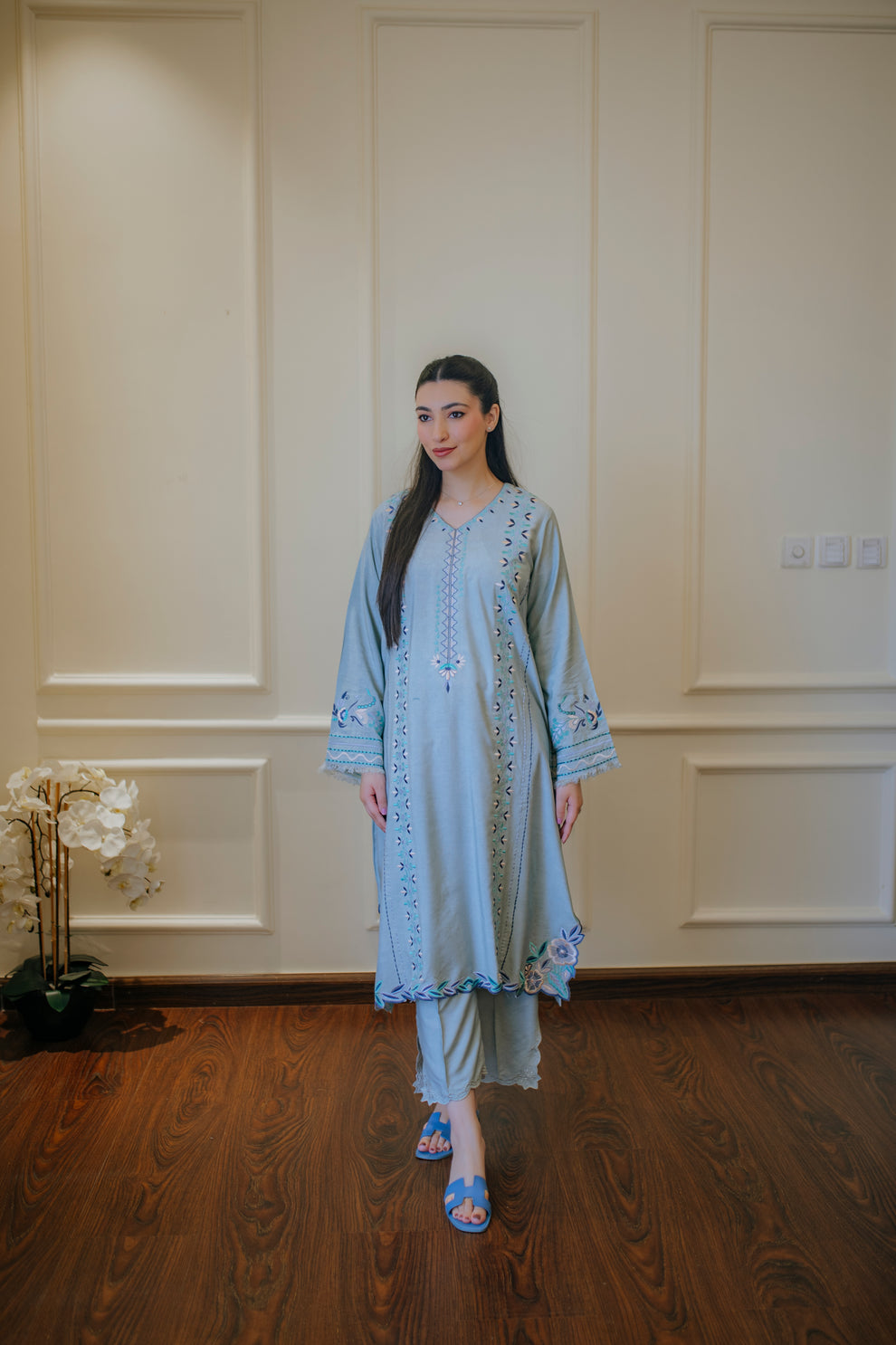 Powder Blue Twin Set – Aden Farooq